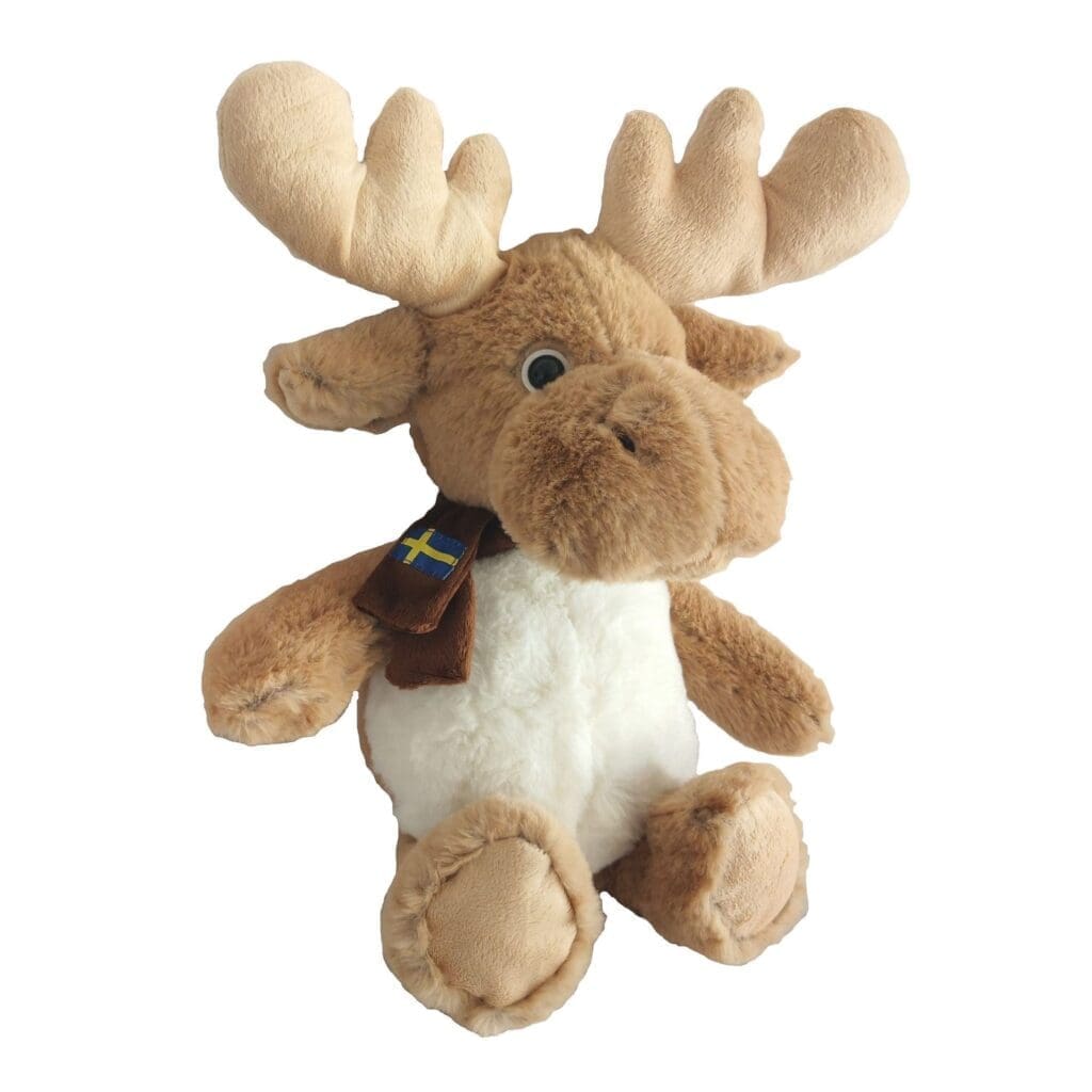 Big beige moose soft toy - Moose Land